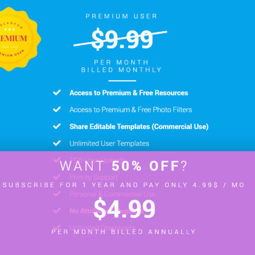 Need Commercial Use With No Attribution? Try MockoFUN Premium User