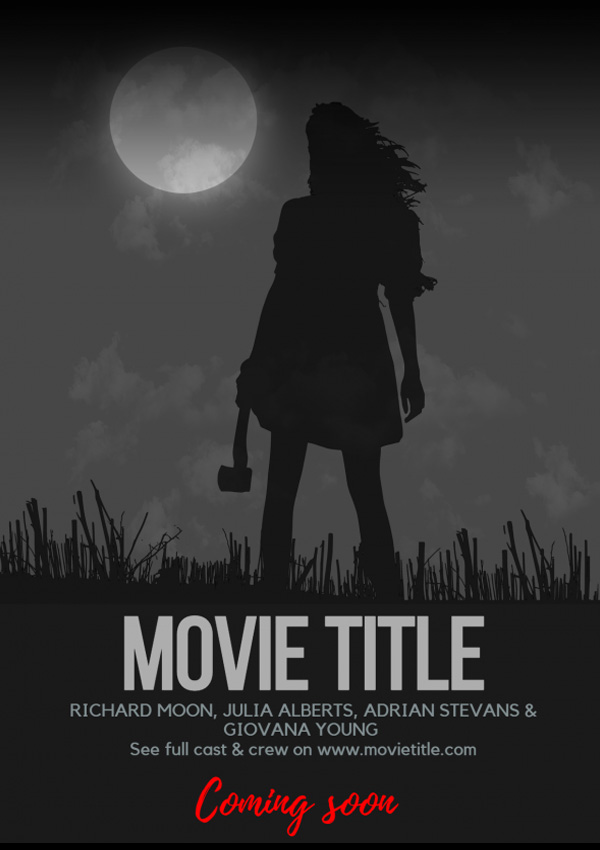 Horror Movie Poster Template MockoFUN