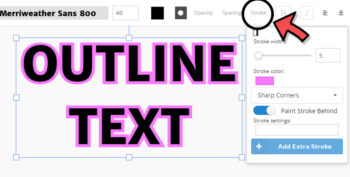 Stroke Text: How to Make Text With Stroke Online - MockoFUN