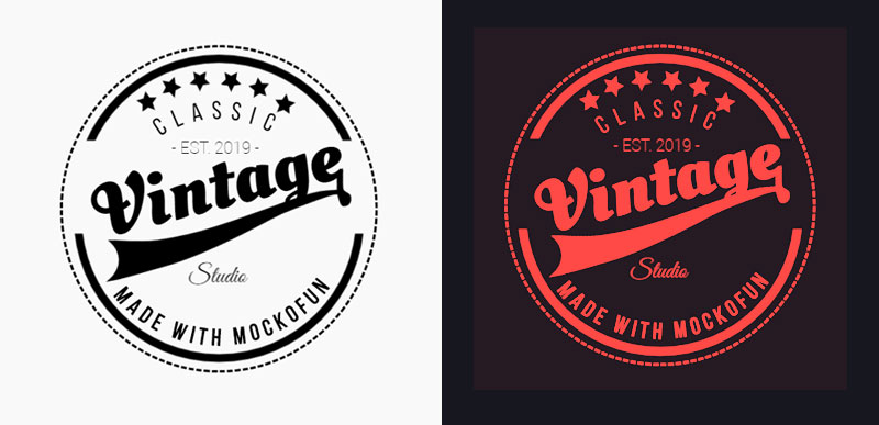 42 Circle Lettering Typography Logo Gif