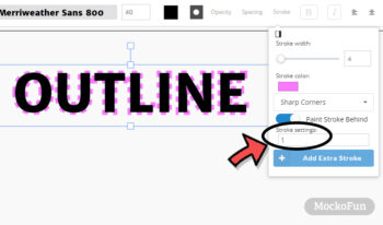 Stroke Text: How to Make Text With Stroke Online - MockoFUN