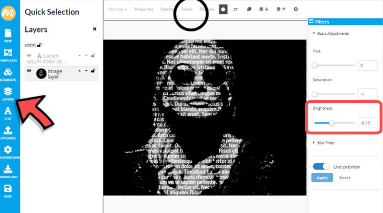 Text to Image: How to Make a Text Portrait Online - MockoFUN