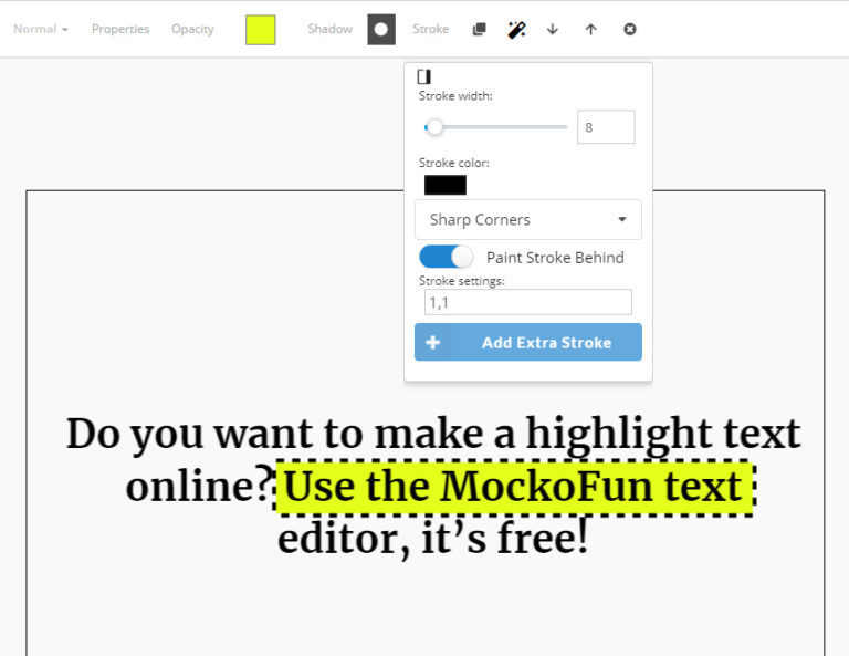 (FREE) Highlight Text Online | MockoFun Text Editor