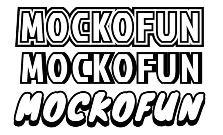 Stroke Text: How to Make Text With Stroke Online - MockoFUN