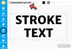 Stroke Text: How to Make Text With Stroke Online - MockoFUN