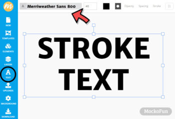 Stroke Text: How to Make Text With Stroke Online - MockoFUN