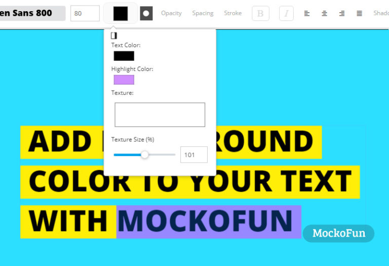 (FREE) Highlight Text Online | MockoFun Text Editor