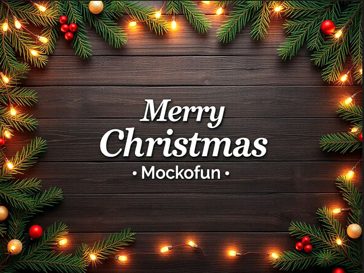 (FREE) Christmas Background - Edit Online with MockoFUN