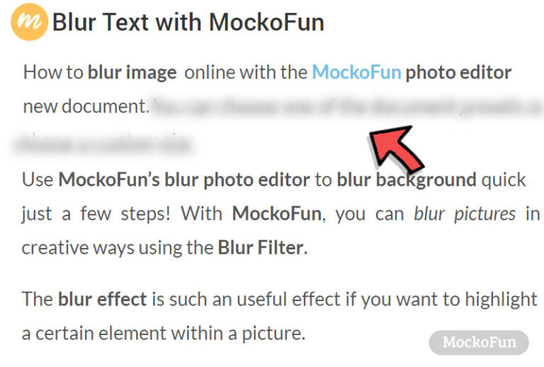 (FREE) Blur Photo Online - MockoFUN