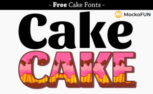 🍰 [FREE] Cake Fonts - MockoFUN
