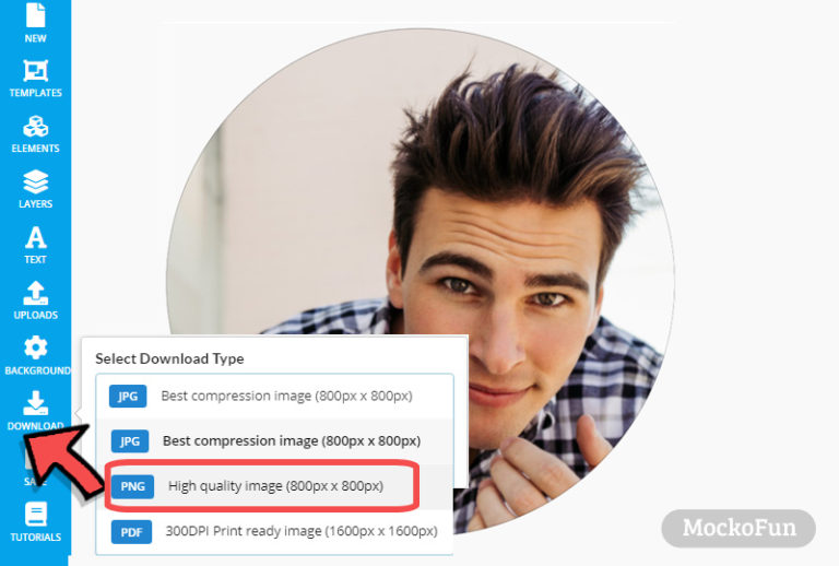 (FREE) Crop Picture Into Circle Online - MockoFUN