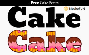 🍰 [FREE] Cake Fonts - MockoFUN