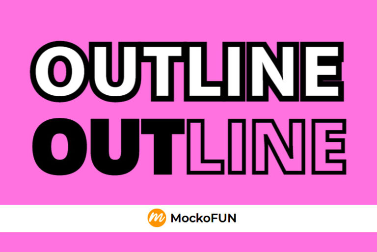 Stroke Text: How to Make Text With Stroke Online - MockoFUN