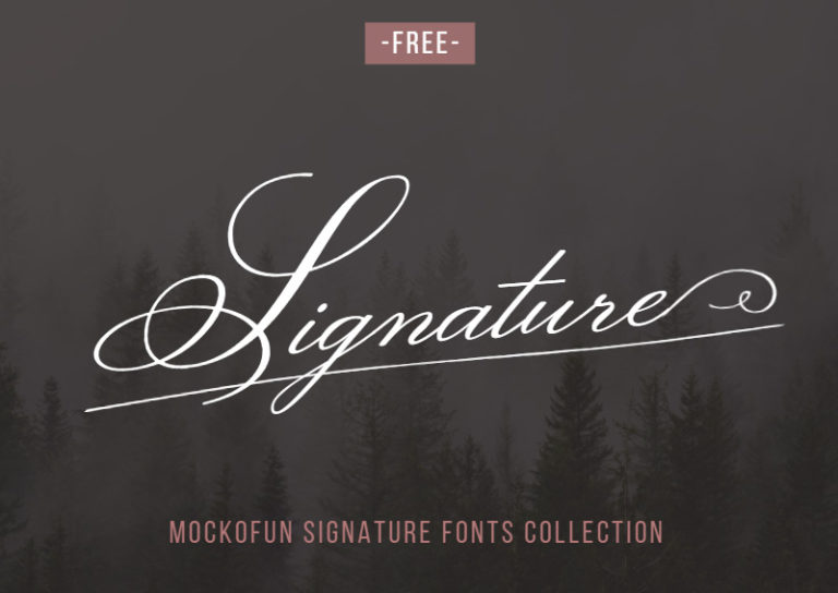 (FREE) Signature Fonts - MockoFUN