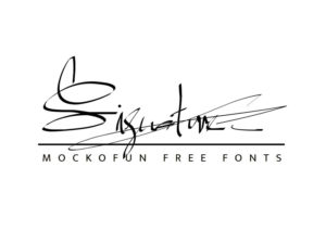 (FREE) Signature Fonts - MockoFUN