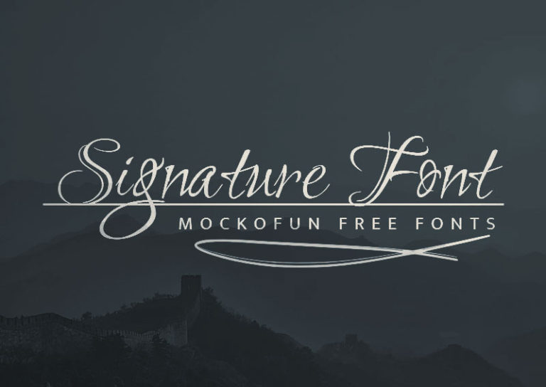 (FREE) Signature Fonts - MockoFUN