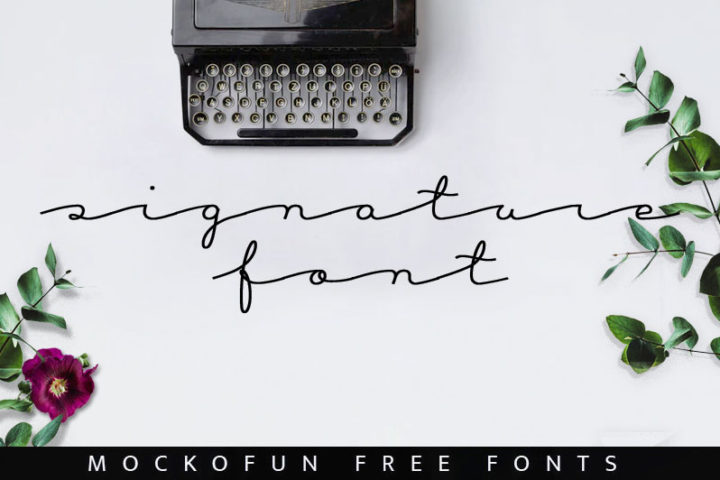 (FREE) Signature Fonts - MockoFUN
