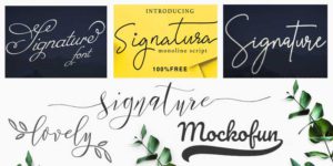 (FREE) Signature Fonts - MockoFUN