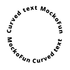 Editable Curved Text Templates - MockoFUN
