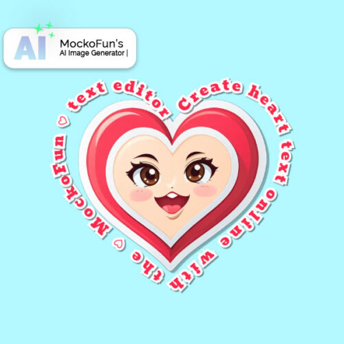 💘 FREE Heart Text - MockoFUN