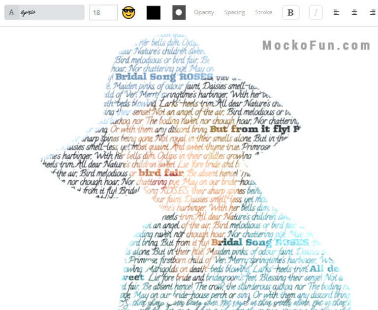 Text to Image: How to Make a Text Portrait Online - MockoFUN