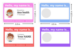 (FREE) Name Tag with Photo - MockoFUN