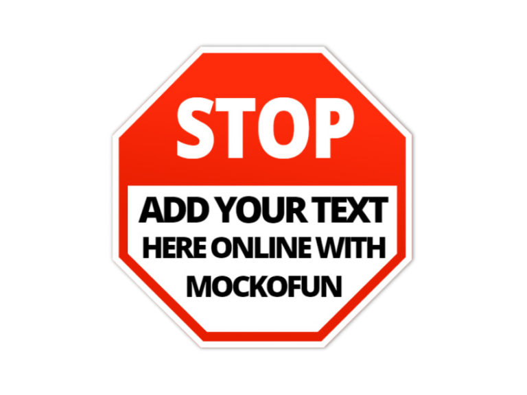 Printable Stop Sign {FREE} - MockoFUN