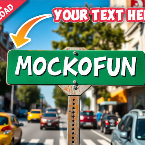 🛑 (FREE) Street Sign Maker - MockoFUN