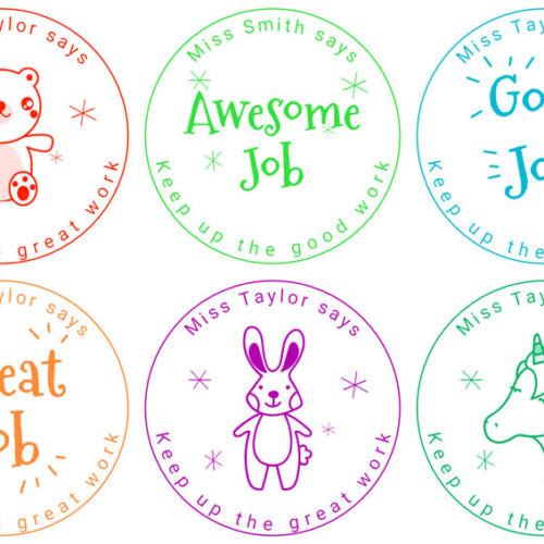 Create Customized Teacher Stamps Online - MockoFUN