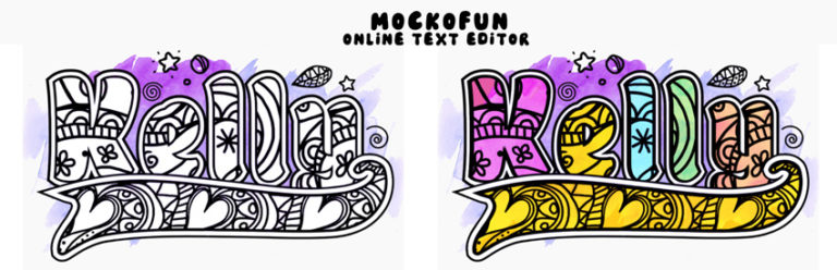 🐌 Fonts for Coloring [FREE] - MockoFUN