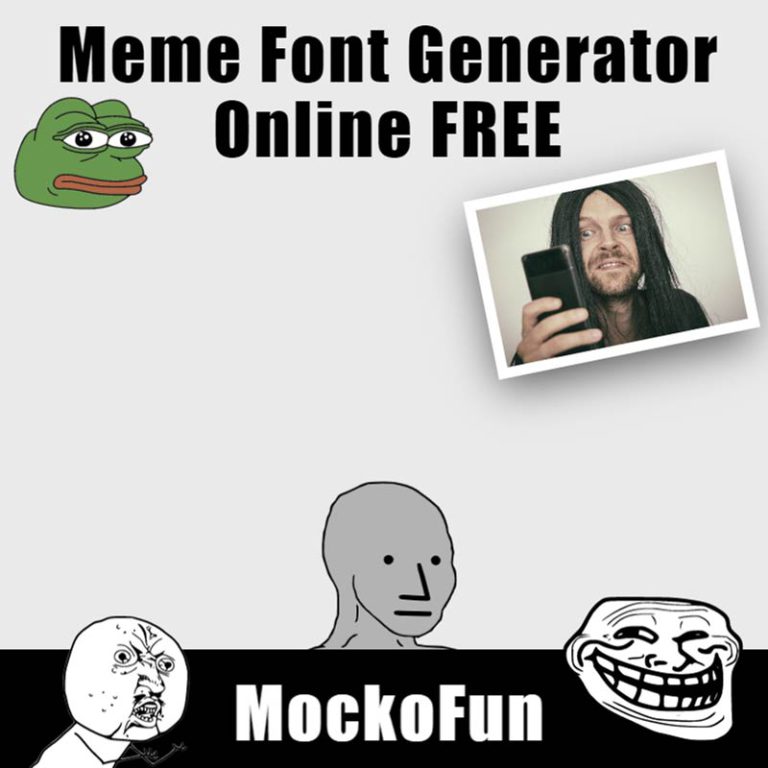 [FREE] 👁️‍🗨️😎Meme Font Text - MockoFUN