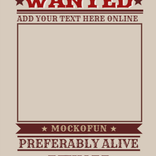🤠🔪 Wanted Poster Generator - MockoFUN