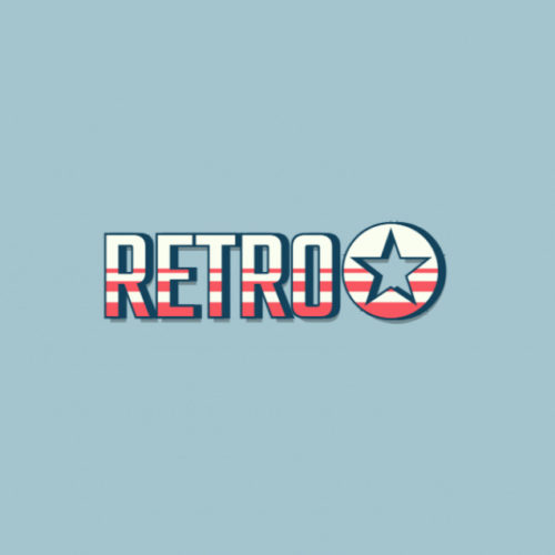 Retro Striped Text - MockoFUN