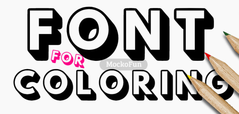 🐌 Fonts for Coloring [FREE] - MockoFUN
