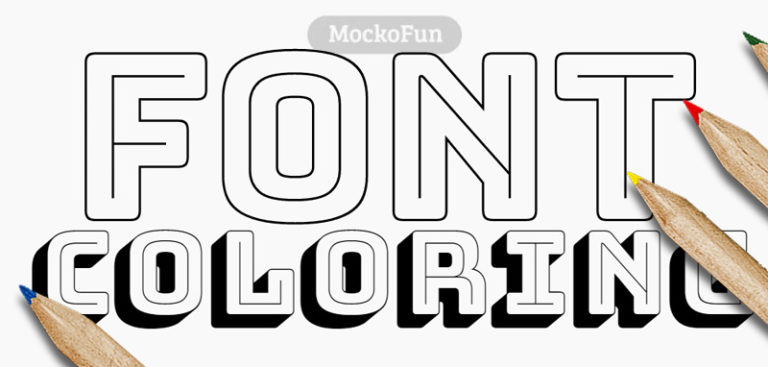 🐌 Font for Coloring [FREE Online] - MockoFUN