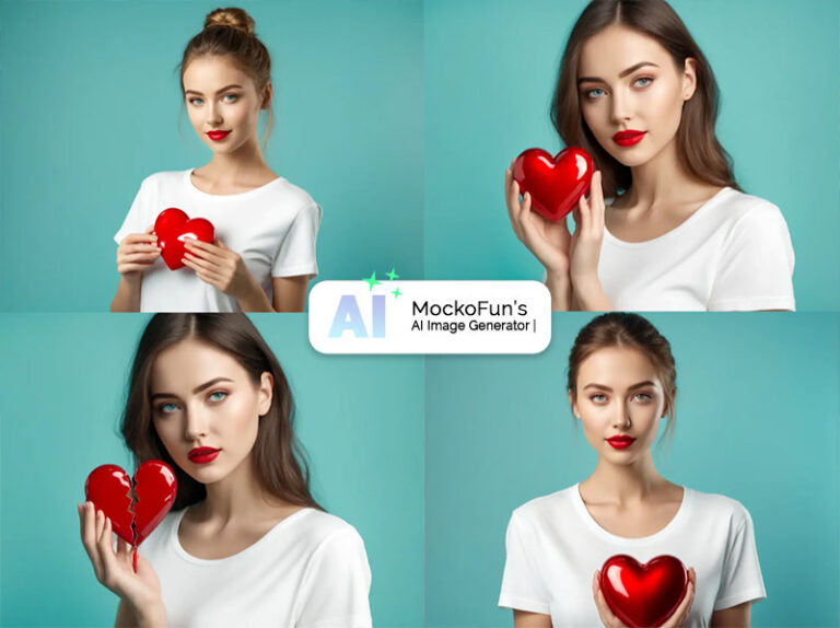 Heart Shape with Text - MockoFUN