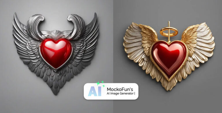 Heart Shape with Text - MockoFUN