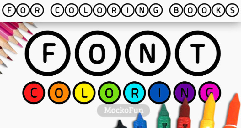 🐌 Fonts for Coloring [FREE] - MockoFUN