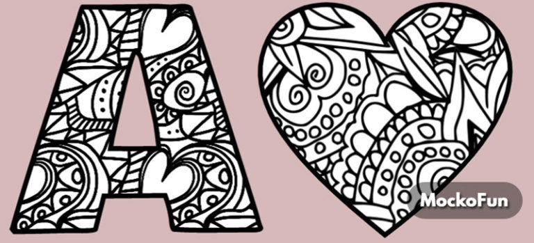 🐌 Fonts for Coloring [FREE] - MockoFUN