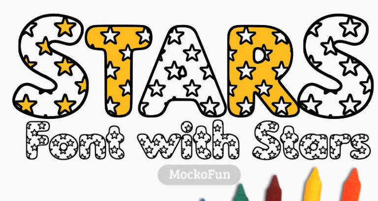 🐌 Fonts for Coloring [FREE] - MockoFUN