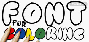 🐌 Fonts for Coloring [FREE] - MockoFUN