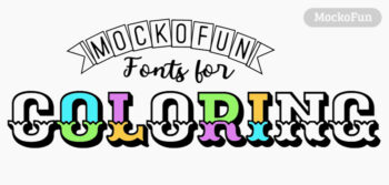 🐌 Font for Coloring [FREE Online] - MockoFUN