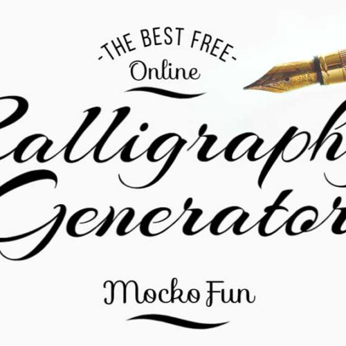 Calligraphy Font Generator - MockoFUN