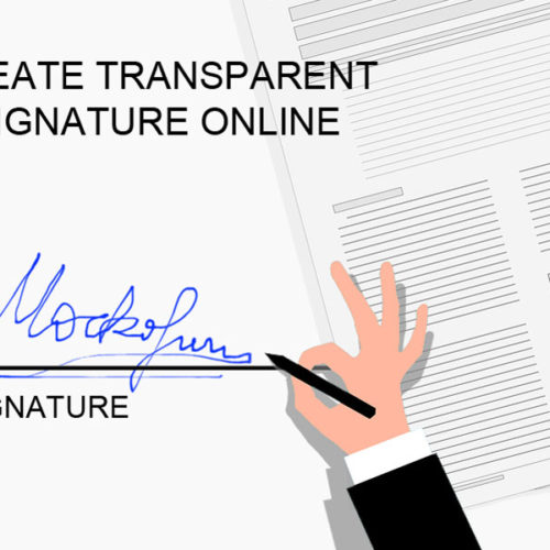 Create Transparent Signature Online - MockoFUN