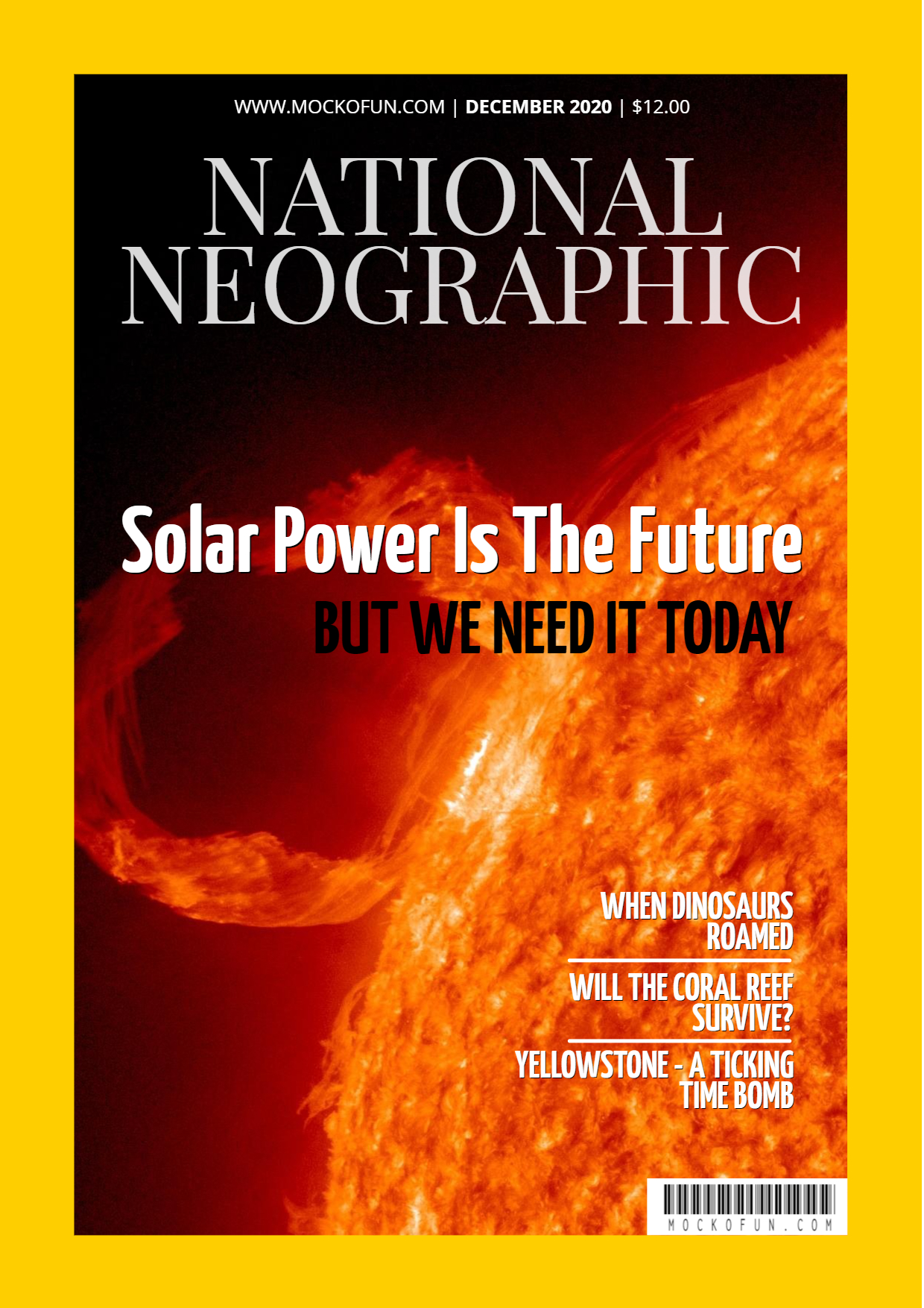 National Geographic Cover Template MockoFUN