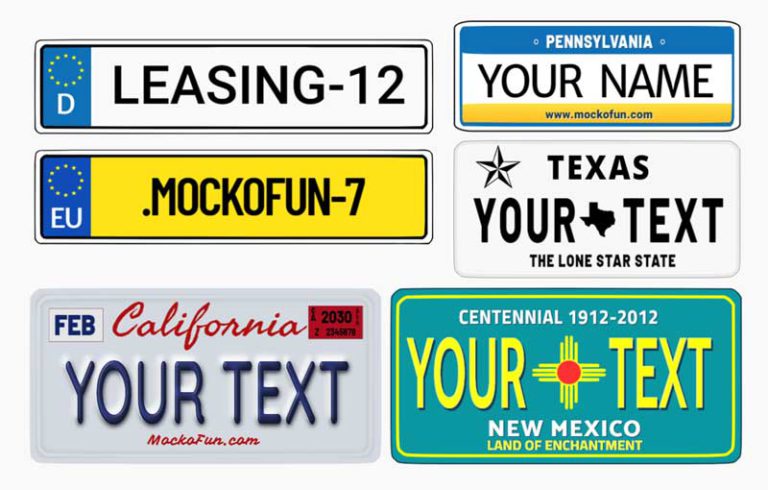 License Plate Generator - MockoFUN