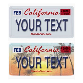 License Plate Generator - MockoFUN