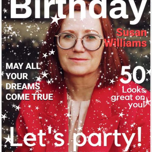 Birthday Magazine Cover - MockoFUN