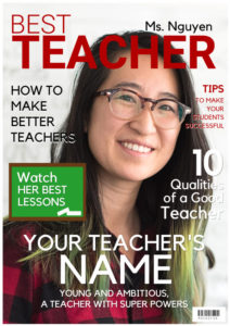 Teacher Magazine Cover - MockoFUN
