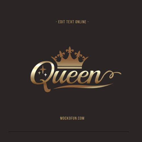 Queen Name Logo
